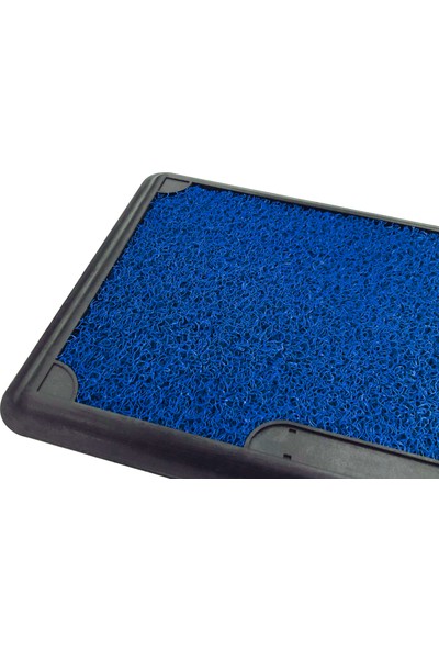 Olunca Dezenfektan Havuzlu Kıvırcık Kapı Önü Hijyen Paspas 45 x 70 cm Mavi Blue