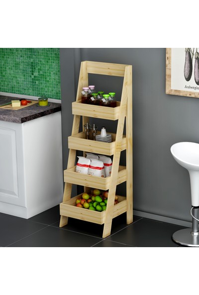 Drama Dizayn Mobilya Trio Çok Amaçlı Raf Naturel Drama Dizayn Mobilya Trio Çok Amaçlı Raf Naturel