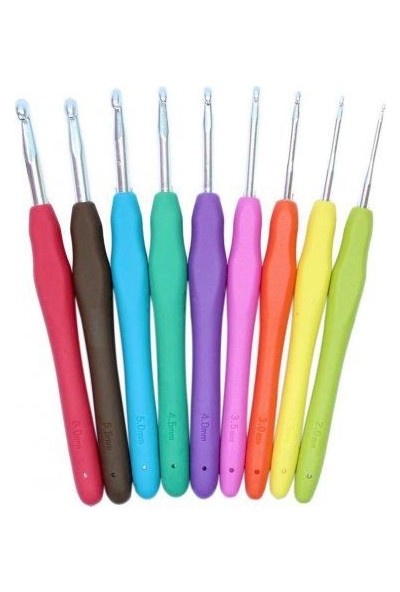 Balım Örgü Evi Silikon Saplı Tığ 9'lu Set
