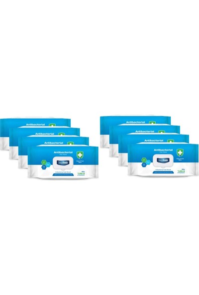 Deep Fresh Islak Mendil 100 Yaprak x 8'li Set Deep Fresh Islak Mendil 100 Yaprak x 8'li Set