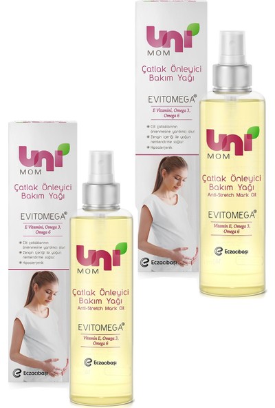 Uni Mom Çatlak Bakım Yağı 140 ml x 2 Adet