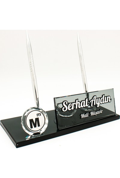 Ofistike Mali Müşavirlere Özel İsimlik Smmm Logolu Kristal Masa İsimliği Ofistike Mali Müşavirlere Özel İsimlik Smmm Logolu Kristal Masa İsimliği