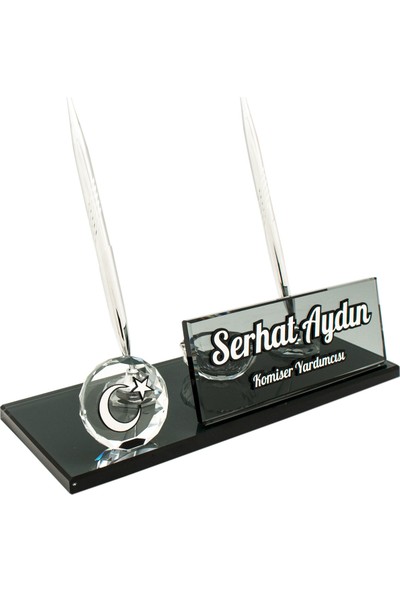 Ofistike Türk Bayrağı İsimlik Kabartma Bayrak Logolu Kristal Masa İsimliği Ofistike Türk Bayrağı İsimlik Kabartma Bayrak Logolu Kristal Masa İsimliği