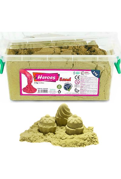 Heroes Kinetik Kum 3000 gr Naturel Heroes Kinetik Kum 3000 gr Naturel