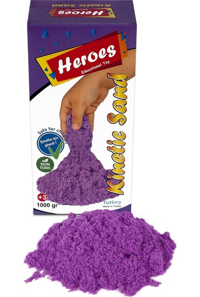 Heroes Kinetik Kum 1000 gr Mor