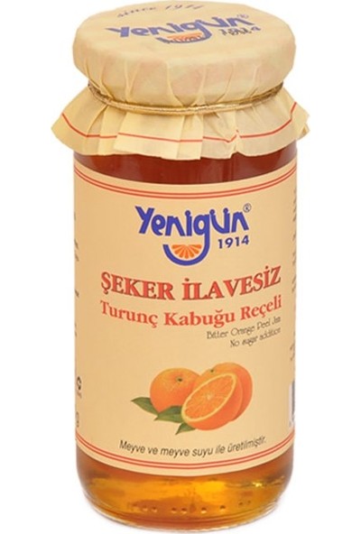 Yenigün Şeker İlavesiz Turunç Kabuğu Reçeli 290 gr Yenigün Şeker İlavesiz Turunç Kabuğu Reçeli 290 gr