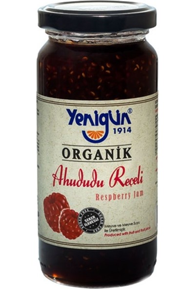 Yenigün Organik Ahududu Reçeli 290 gr Yenigün Organik Ahududu Reçeli 290 gr