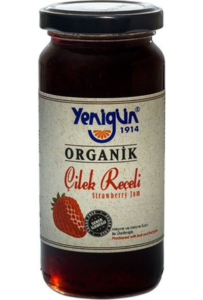 Yenigün Organik Çilek Reçeli 290 gr Yenigün Organik Çilek Reçeli 290 gr