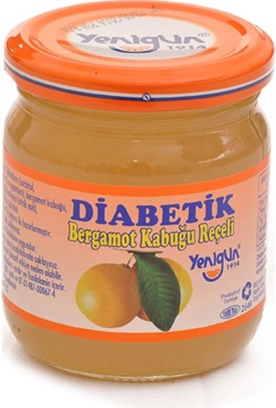 Yenigün Diyabetik Bergamot Reçeli 230 gr