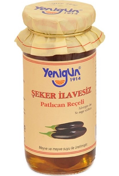 Yenigün Şeker İlavesiz Patlıcan Reçeli 290 gr