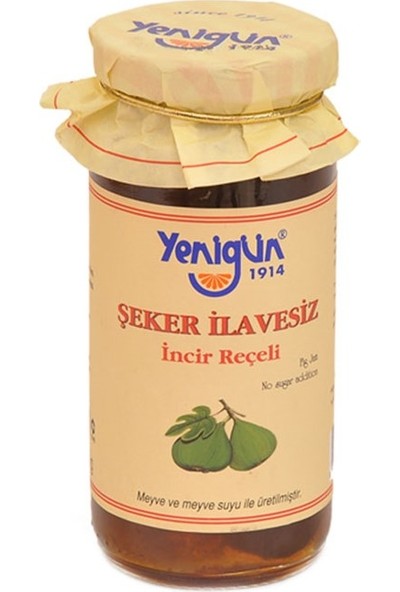 Yenigün Şeker İlavesiz İncir Reçeli 290 gr Yenigün Şeker İlavesiz İncir Reçeli 290 gr