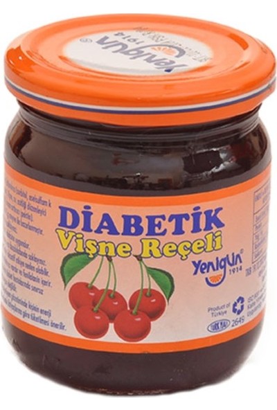 Yenigün Diyabetik Vişne Reçeli 230 gr Yenigün Diyabetik Vişne Reçeli 230 gr