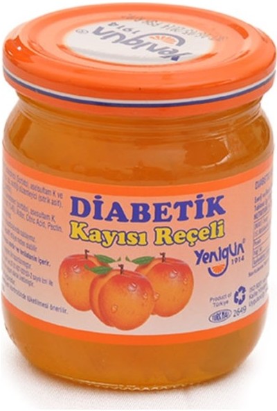Yenigün Diyabetik Kayısı Reçeli 230 gr