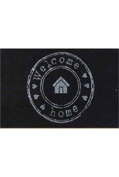 Giz Home Koko Kapı Paspası 45X75 Cm Gri Welcome Ev Giz Home Koko Kapı Paspası 45X75 Cm Gri Welcome Ev