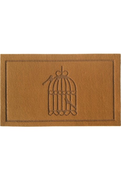 Giz Home Parga Kapı Paspası 40X60 Kahve Kuş Kafesi Giz Home Parga Kapı Paspası 40X60 Kahve Kuş Kafesi