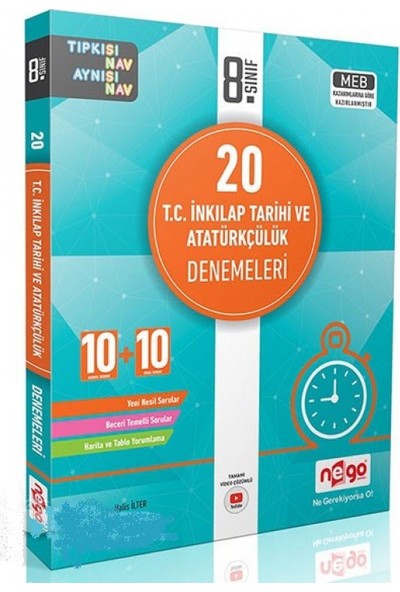 Nego Yayınları 8.Sınıf İnkılap Tarihi ve Atatürkçülük Denemeleri Nego Yayınları 8.Sınıf İnkılap Tarihi ve Atatürkçülük Denemeleri