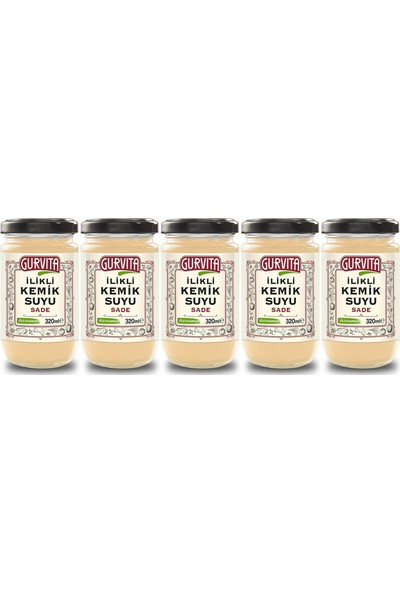 Gurvita Ilikli Kemik Suyu Sade 320 ml 5' Li Gurvita Ilikli Kemik Suyu Sade 320 ml 5' Li