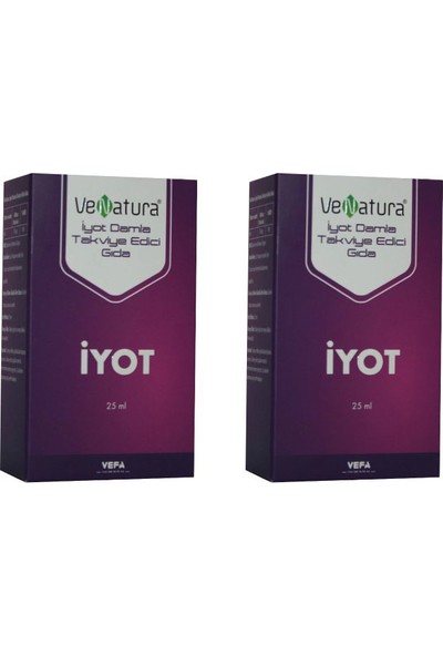 Venatura Iyot Damla 25 ml x 2 Kutu Venatura Iyot Damla 25 ml x 2 Kutu