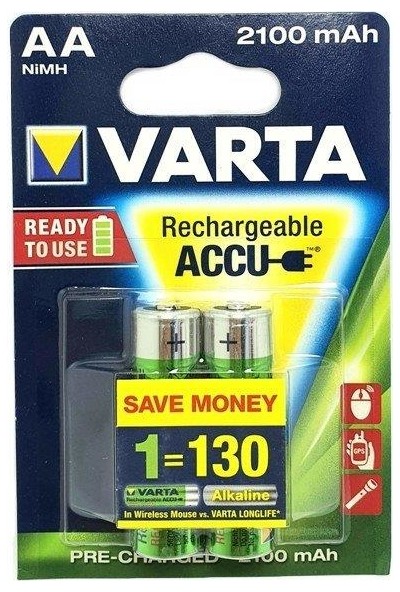 Varta 2100mA Nimh Şarjlı Kalem Pil AA