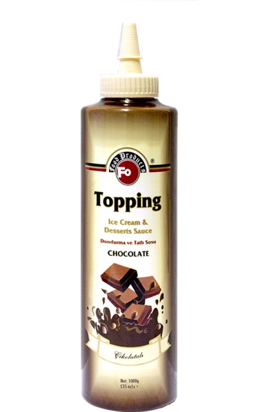 Fo Çikolatalı Topping Dondurma Sosu 1 kg Fo Çikolatalı Topping Dondurma Sosu 1 kg