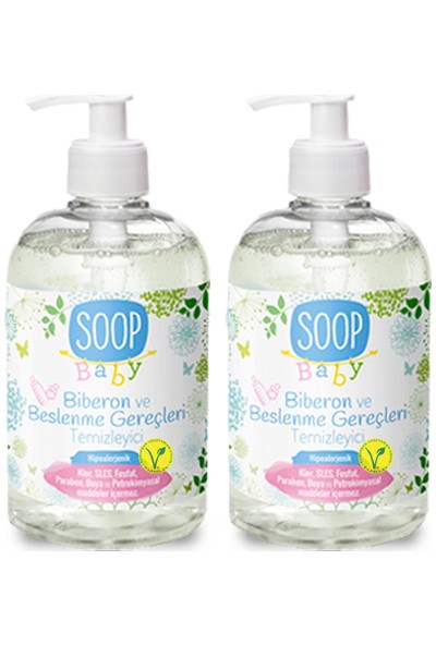 Soop Baby Biberon ve Beslenme Gereçleri Temizleyici 2'li Paket Soop Baby Biberon ve Beslenme Gereçleri Temizleyici 2'li Paket