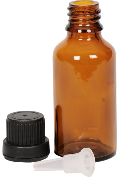 El Attar 10 Adet 10 ml Boş Kehribar Cam Şişe ( Içten Damlalıklı 10 cc )