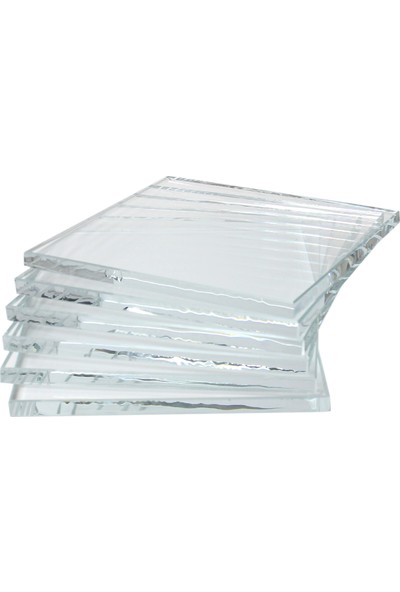 Ikiyıldız Kristal AS152 Diş Hekimleri Için Dental Dolgu Hazırlama Cam Levhaları 6 Adet