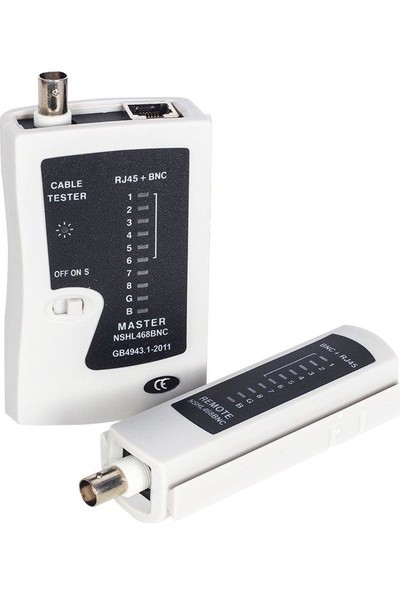 Powermaster CAT5-CAT6-RJ45-BNC Kablo Test Cihazı Powermaster CAT5-CAT6-RJ45-BNC Kablo Test Cihazı