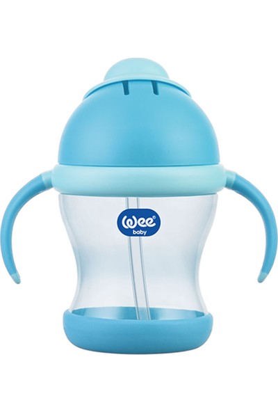 Wee Baby Kulplu Pipetli Bardak 200 Ml - Mavi / 170 Wee Baby Kulplu Pipetli Bardak 200 Ml - Mavi / 170