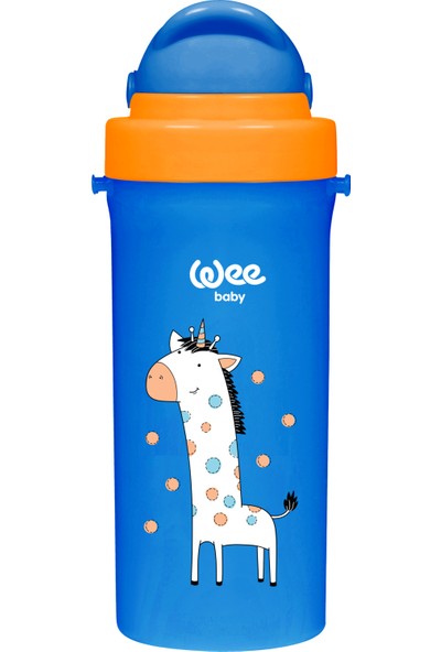 Wee Baby Pipetli Bardak 300 Ml - Mavi / 896 Wee Baby Pipetli Bardak 300 Ml - Mavi / 896