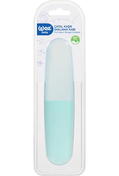Wee Baby Çatal Kaşık Saklama Kabı - Mavi Wee Baby Çatal Kaşık Saklama Kabı - Mavi