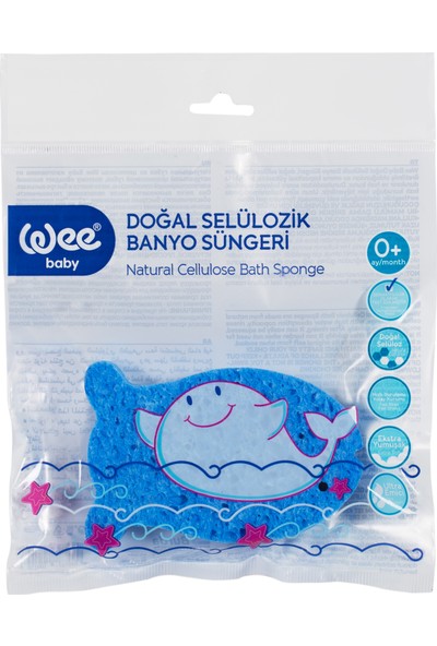 Wee Baby Doğal Selülozik Banyo Süngeri - Balık Wee Baby Doğal Selülozik Banyo Süngeri - Balık