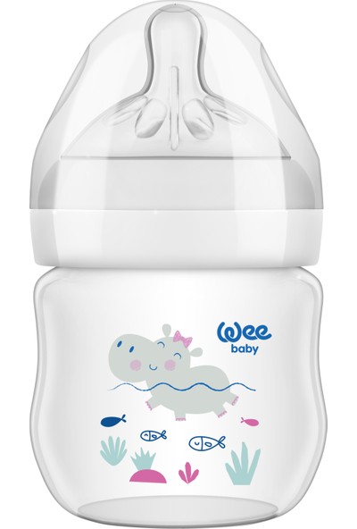 Wee Baby Natural Pp Biberon 125 Ml - Hipopotam Wee Baby Natural Pp Biberon 125 Ml - Hipopotam