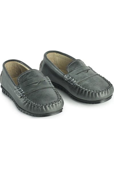 J Plus Baby Loafer Gri Çocuk Ayakkabı