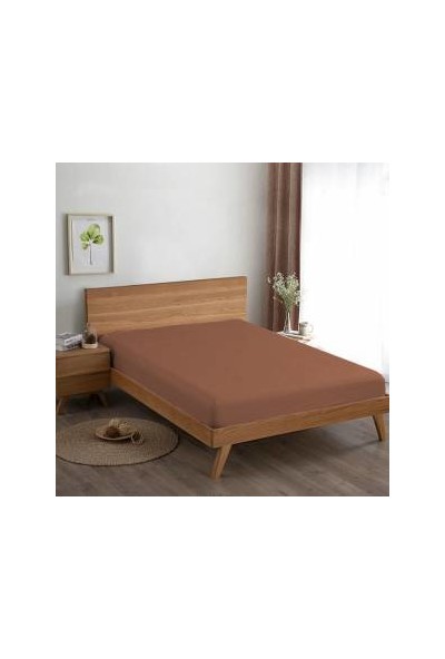 Şanlı Çift Kişilik Penye Lastikli Çarşaf 160 x 200 Cm KakaoKahverengi Şanlı Çift Kişilik Penye Lastikli Çarşaf 160 x 200 Cm KakaoKahverengi