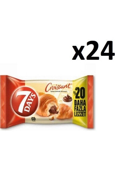 7days Kakao Kremalı Kruvasan 72 gr 24'lü 1 Koli 7days Kakao Kremalı Kruvasan 72 gr 24'lü 1 Koli