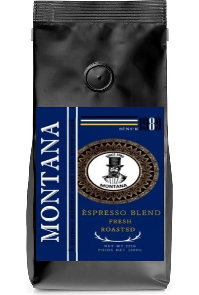 Montana Espresso Blend Fresh Roasted Çekirdek Kahve 1 kg Montana Espresso Blend Fresh Roasted Çekirdek Kahve 1 kg