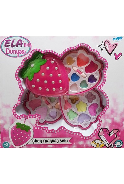 Mega Oyuncak Elanın Dünyası Oyuncak Makyaj Seti Çilek