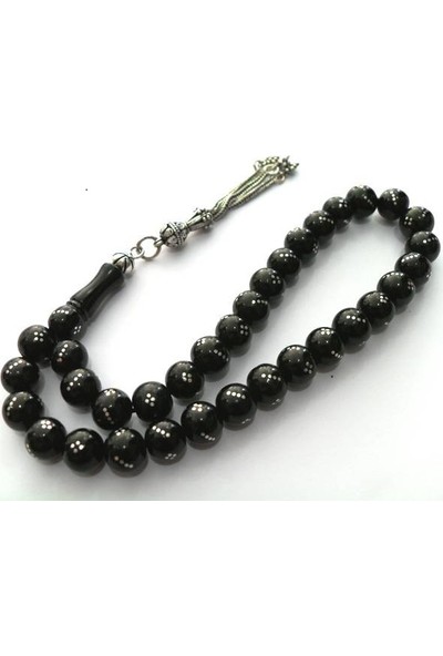 Mutlu Tesbih Erzurum Oltu Taşı Işlemeli Tesbih