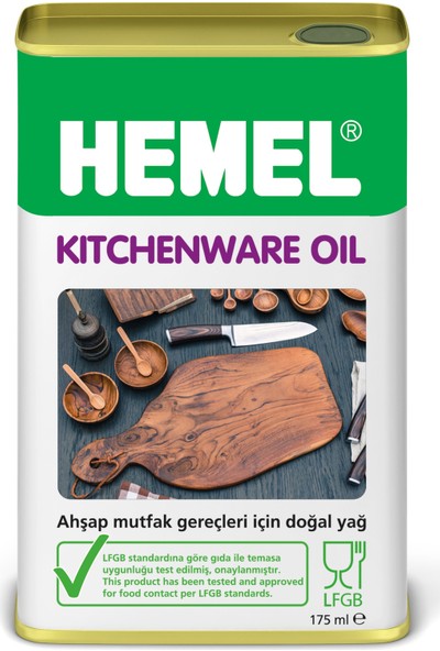 HEMEL Kitchenware Oil Ahşap Mutfak Gereçleri İçin Doğal Yağ 175 ml HEMEL Kitchenware Oil Ahşap Mutfak Gereçleri İçin Doğal Yağ 175 ml