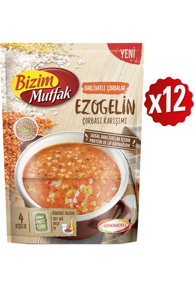 Bizim Mutfak Bakliyatlı Ezogelin Çorba 132,5 gr 12'li Paket Bizim Mutfak Bakliyatlı Ezogelin Çorba 132,5 gr 12'li Paket
