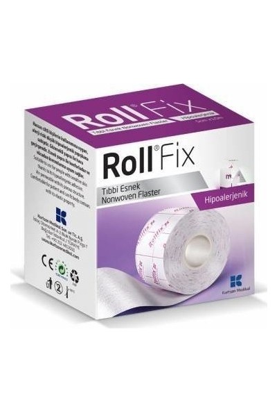 Roll Fix Esnek Tıbbi Flaster 2,5 cm x 5 m - 4 Adet Roll Fix Esnek Tıbbi Flaster 2,5 cm x 5 m - 4 Adet