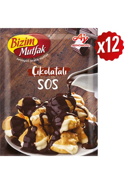Bizim Mutfak Çikolatalı Sos 128 gr 12'li Paket Bizim Mutfak Çikolatalı Sos 128 gr 12'li Paket