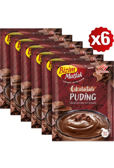Bizim Mutfak Çikolatalı Puding 115 gr 6'lı Paket Bizim Mutfak Çikolatalı Puding 115 gr 6'lı Paket