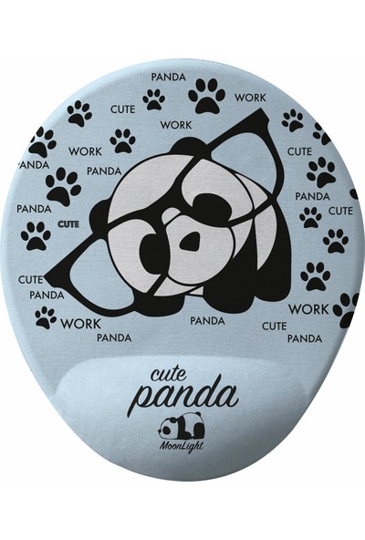 Flipped Glasses Panda Bilek Destekli Tasarım Mouse Pad Flipped Glasses Panda Bilek Destekli Tasarım Mouse Pad