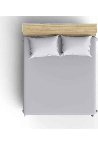 Şanlı Battal Boy Penye Lastikli Çarşaf 180 x 200 cm Gri
