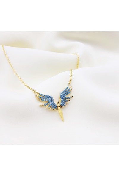 BijuStore Zirkon Taş Mikail Meleği Kadın Kolye BijuStore Zirkon Taş Mikail Meleği Kadın Kolye