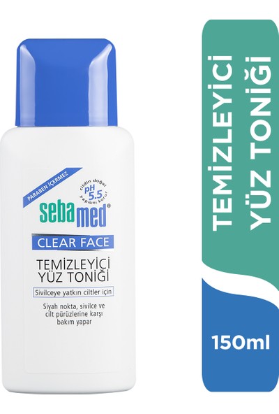 Sebamed Clear Face Sivilce ve Akne Karşıtı Yüz Temizleyici Tonik 150 ml Sebamed Clear Face Sivilce ve Akne Karşıtı Yüz Temizleyici Tonik 150 ml