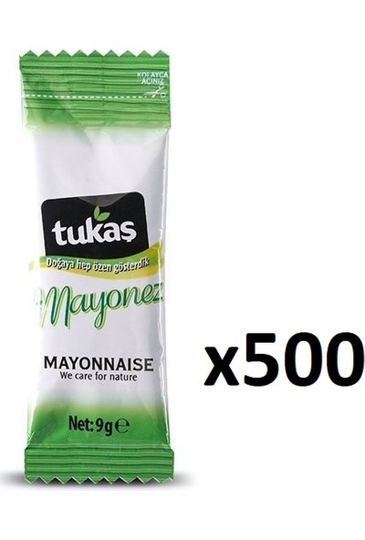 Tukaş Mayonez - 9 gr x 500'LÜ
