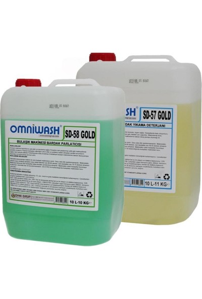 Omniwash SD57 ve SD58 Gold Bardak Yıkama Deterjanı ve Parlatıcısı